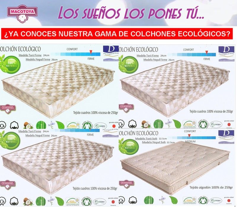 GAMA DE COLCHONES ECOLÓGICOS MACOTOYA — Solsona Descanso